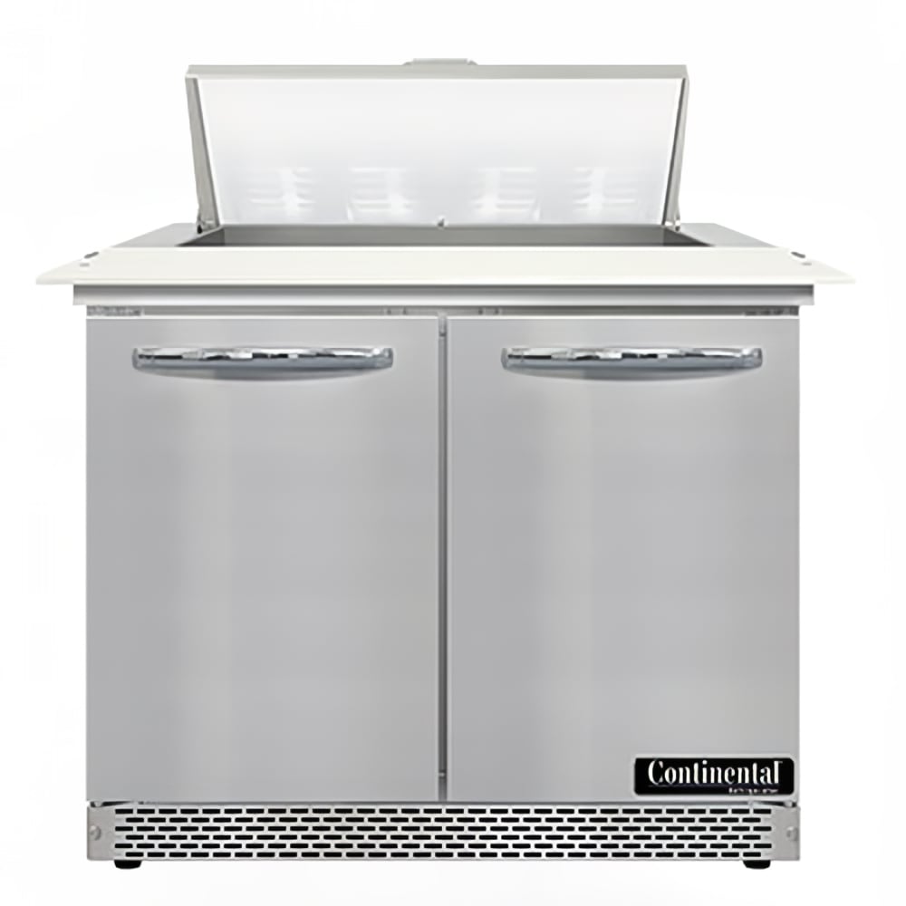 Continental SW36N8C-FB 36" Sandwich/Salad Prep Table w/ Refrigerated ...