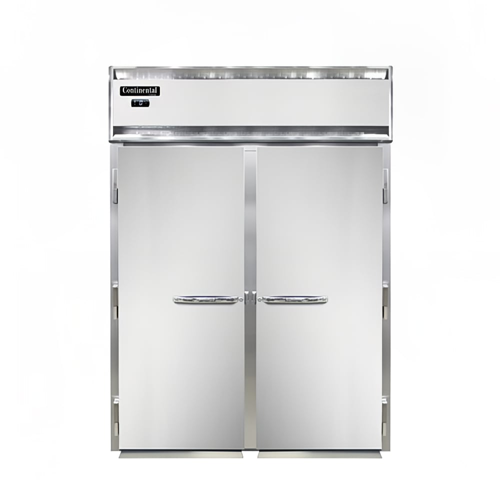 Continental D2FIN 68 1/2" Designer Line Two Section Roll In Freezer, (2 ...