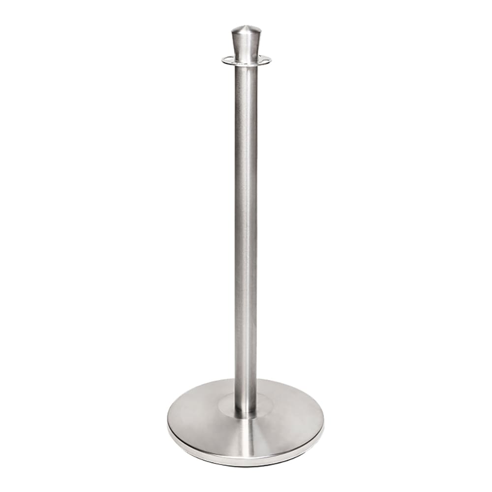 CSL Crowd Control Stanchion w/ Hook Ring & Urn Top - Brushed Stainless ...
