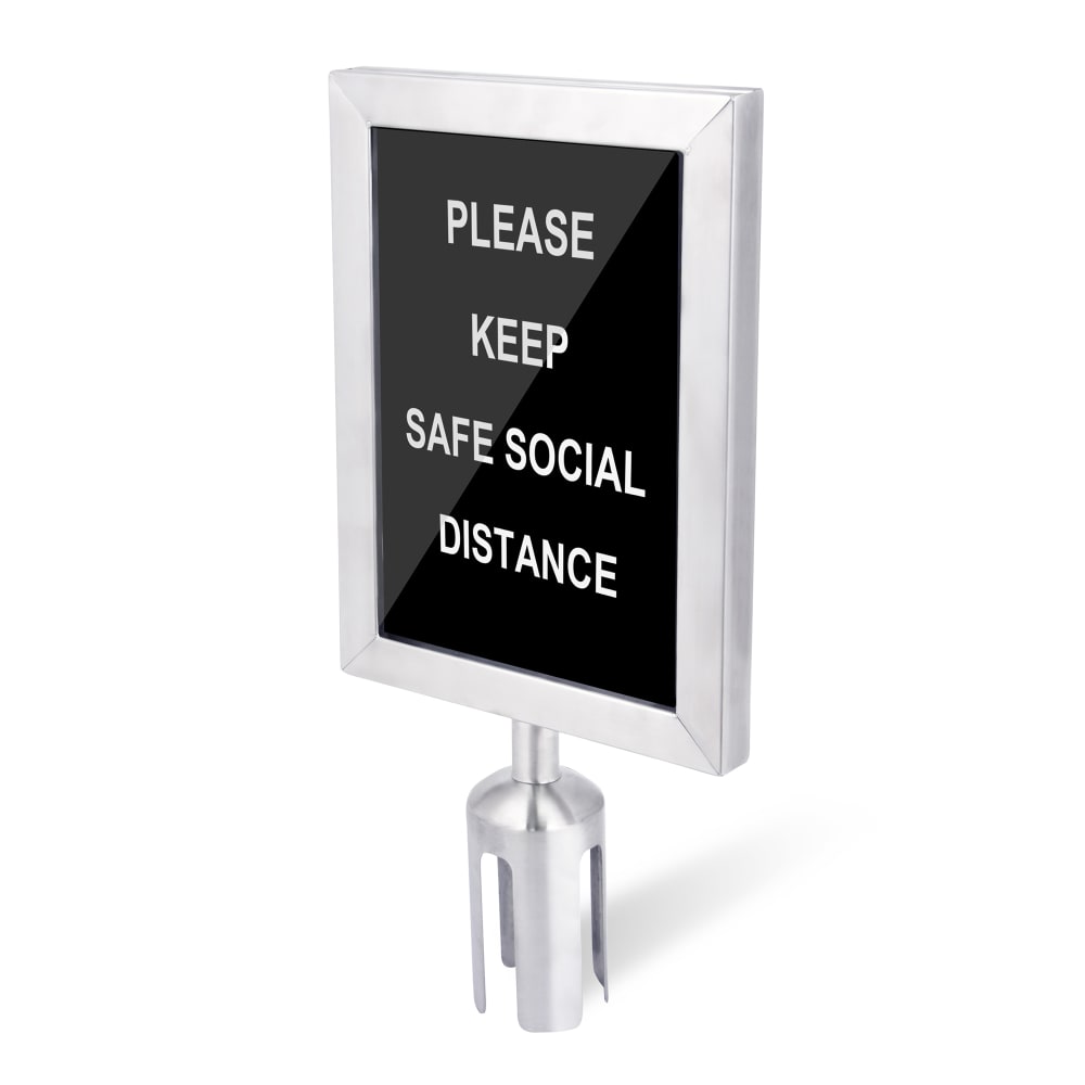 CSL Sign Frame for 500SS Stanchion, Black (5847SS)
