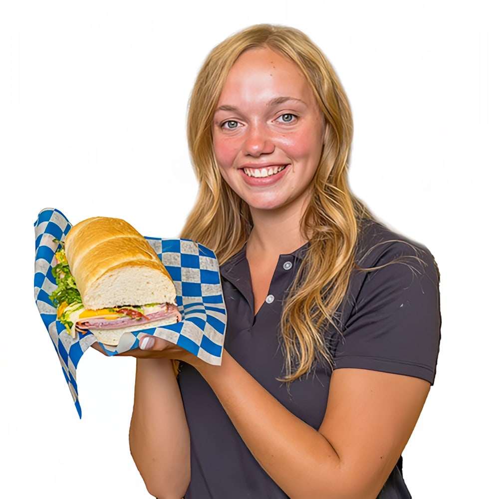 Handy Wacks Checkerboard Deli Paper - 12" x 12", Dry Wax, Blue (FDP12BC)