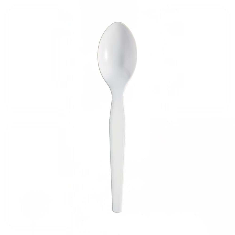 Dixie TH207 6" Heavy Weight Disposable Teaspoon - Polystyrene, White