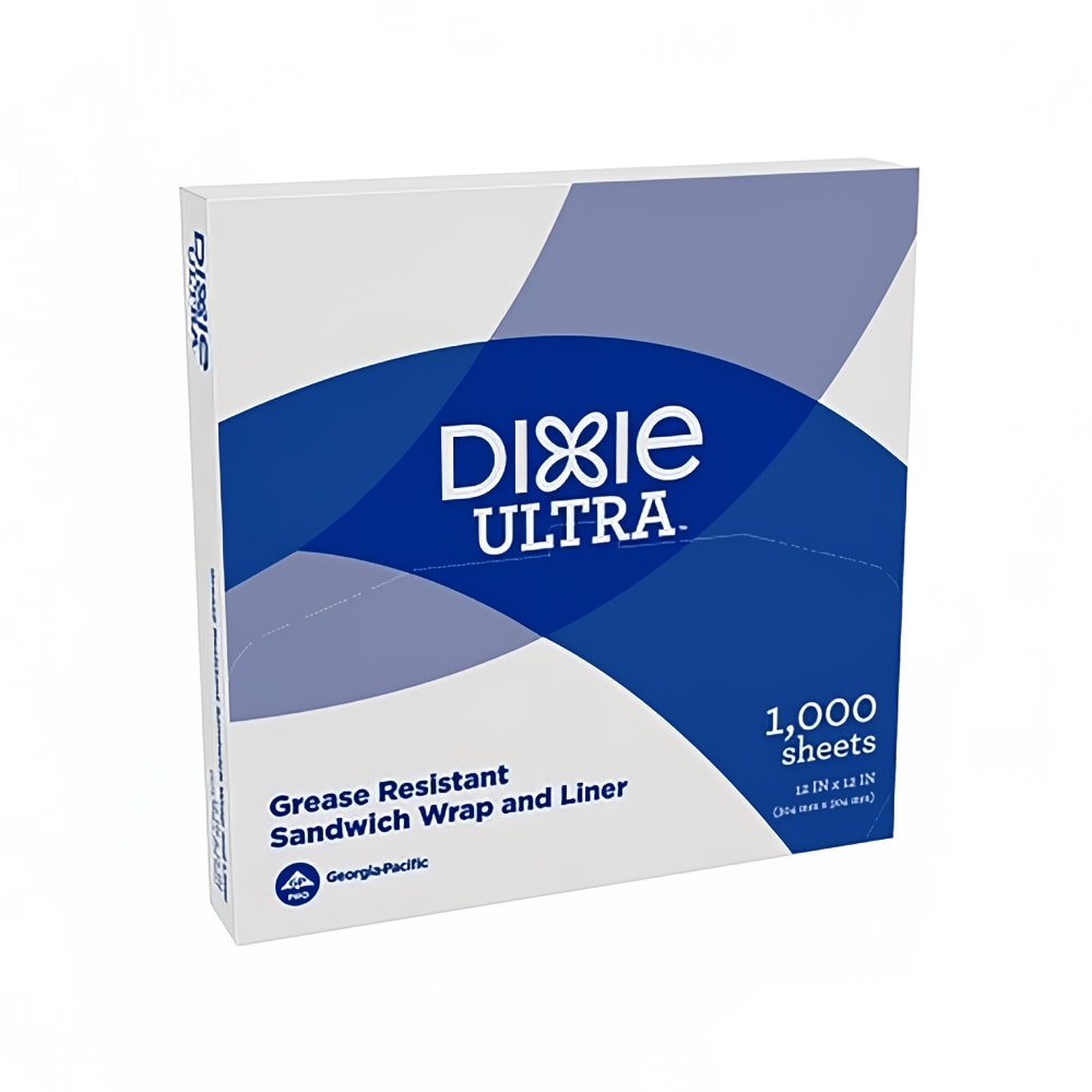 Dixie GRC1212 Dixie Ultra® 12" Square Sandwich/Deli Wrap Paper - White