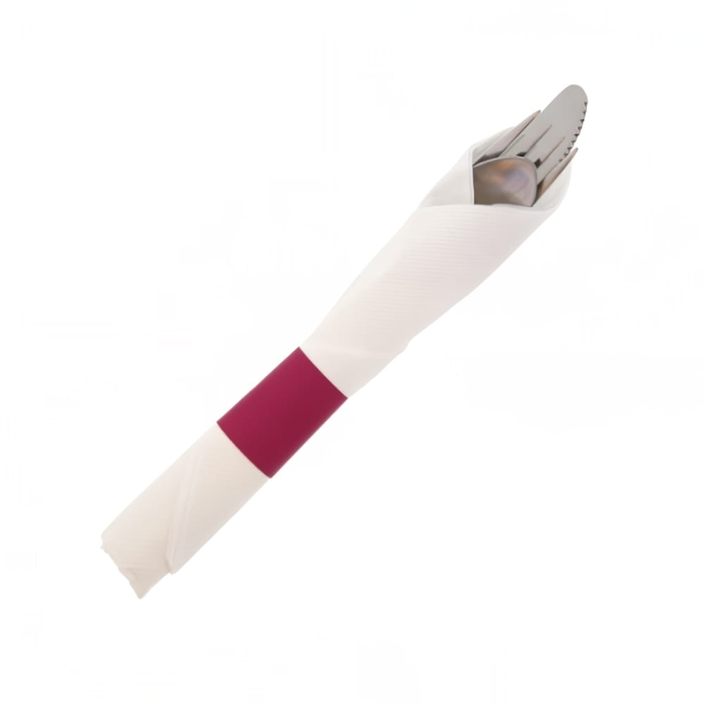 AmerCareRoyal Napkin Bands - Paper, Burgundy (RNB20MN)