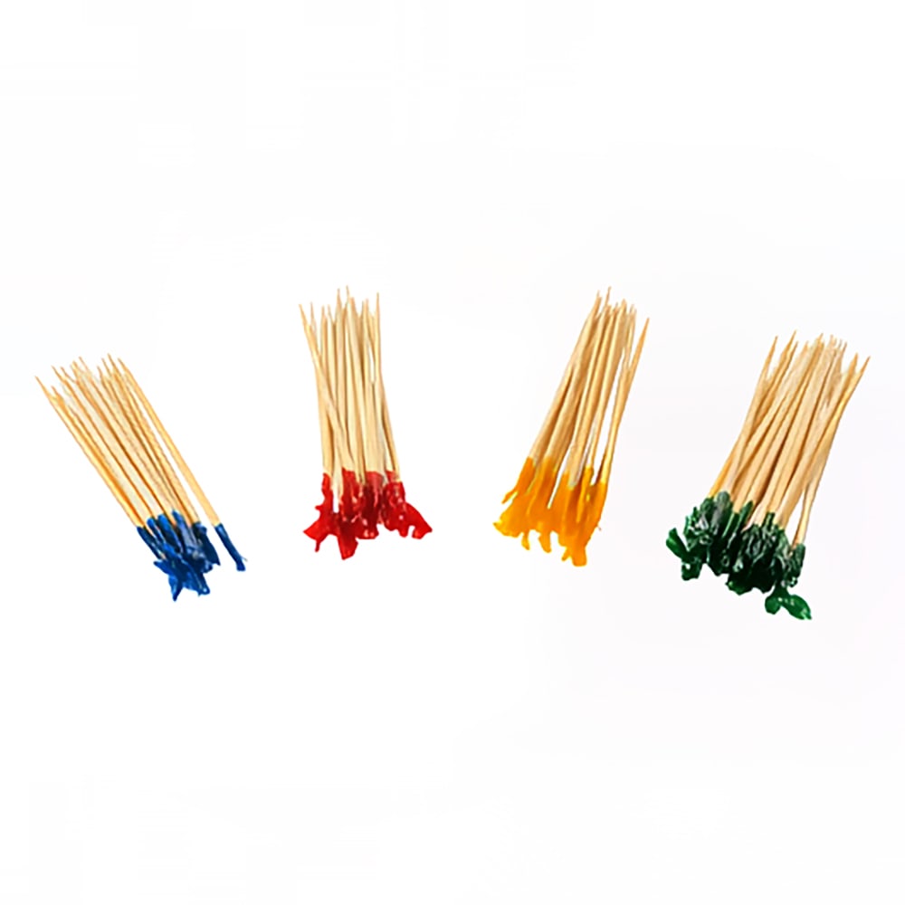 AmerCareRoyal Bamboo Frill Picks, Assorted Colors (R812B)