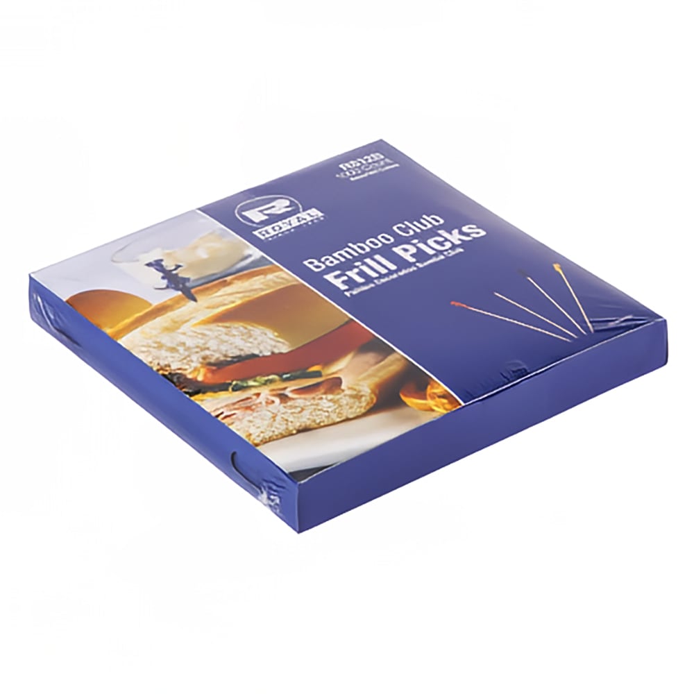 AmerCareRoyal Bamboo Frill Picks, Assorted Colors (R812B)