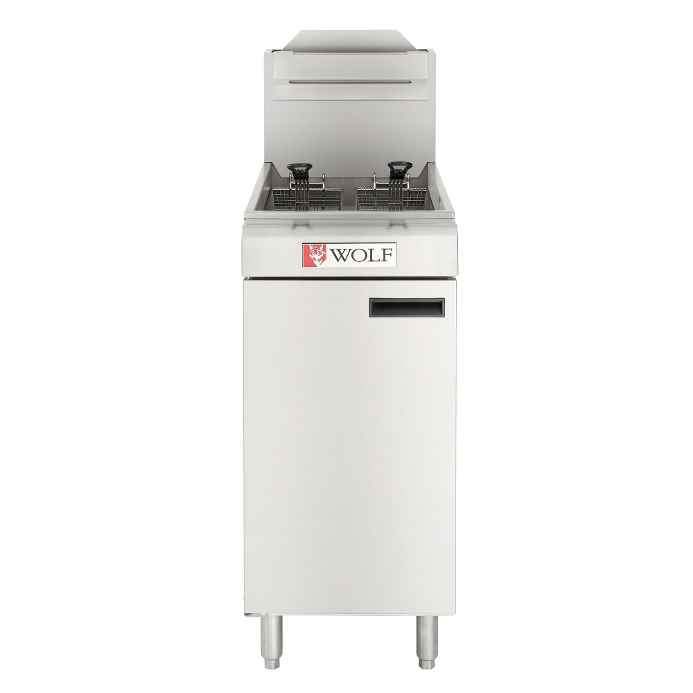 Wolf WF300 Gas Fryer - (1) 40 lb Vat, Floor Model, Natural Gas