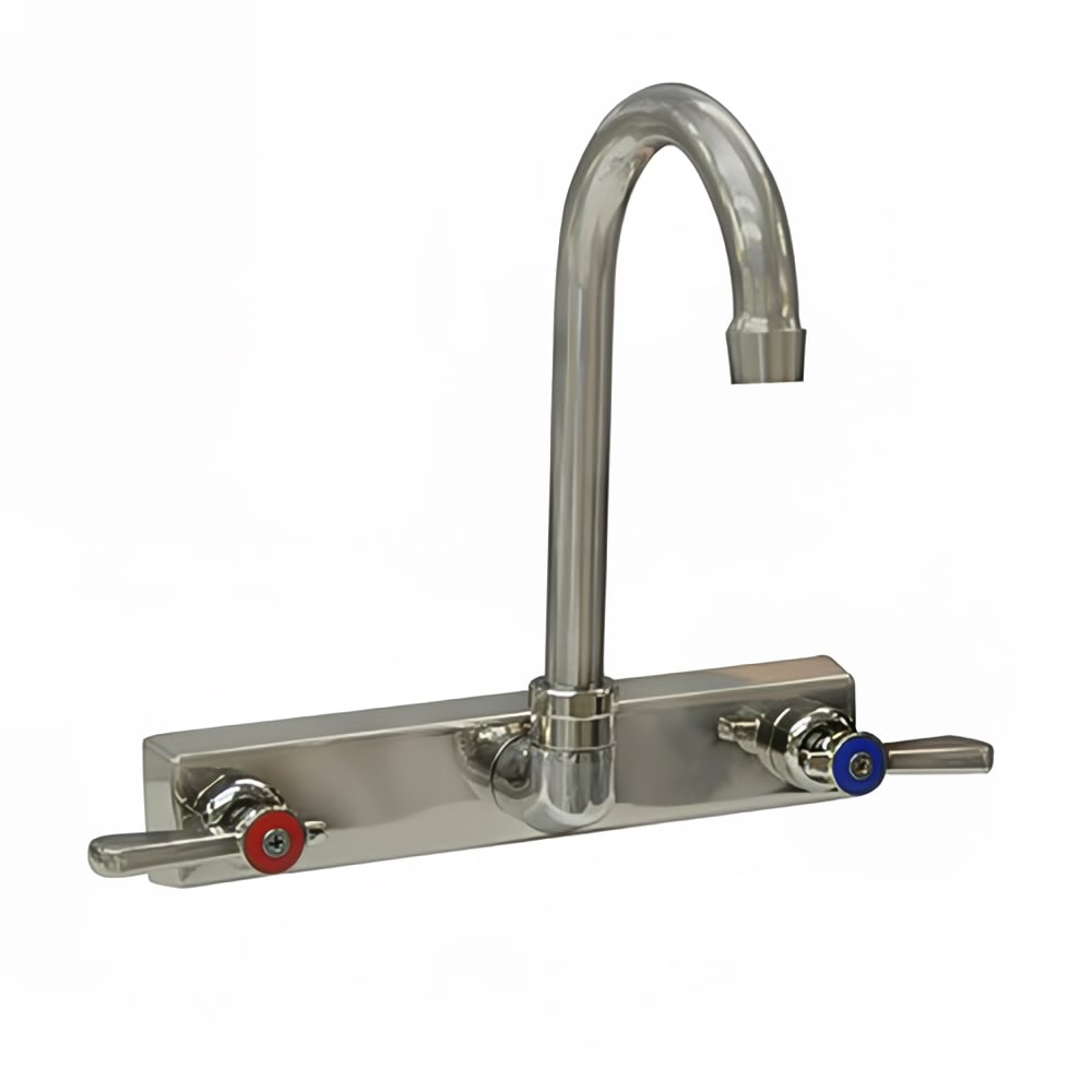 BK Resources EVO-8SM-4G Splash Mount Faucet w/ 4 1/2" Gooseneck Spout ...