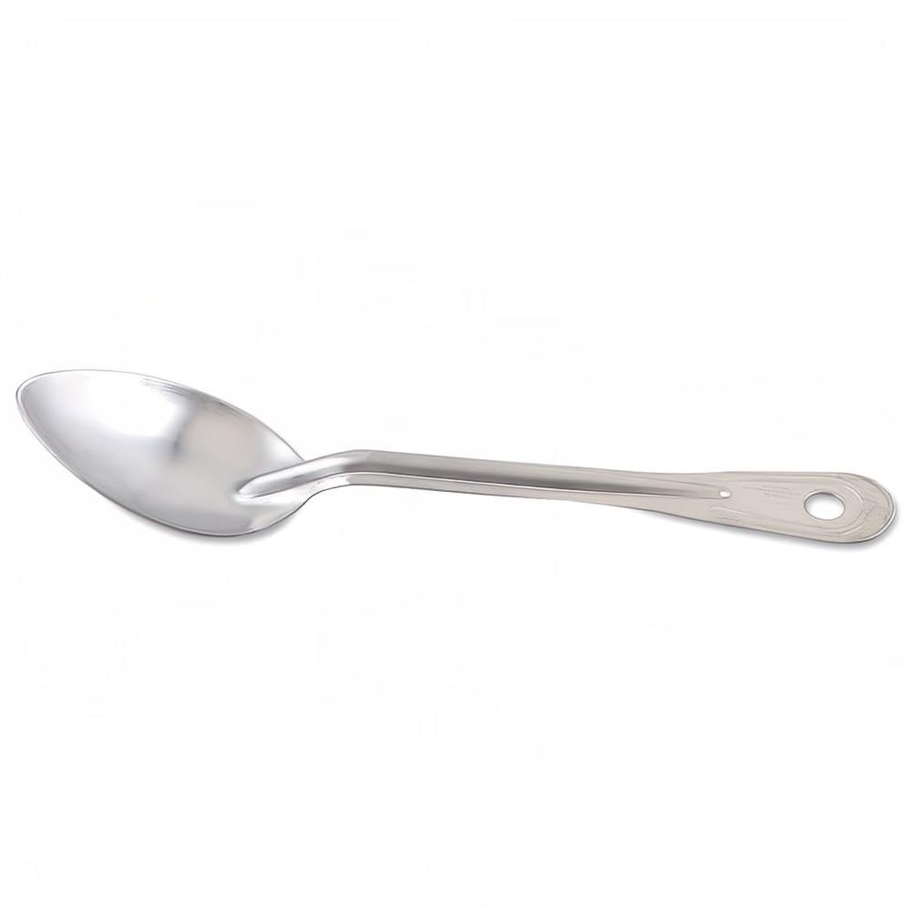 Browne Serving Spoon, 18 in, Solid, Extra Long Handle, Stainless Steel ...