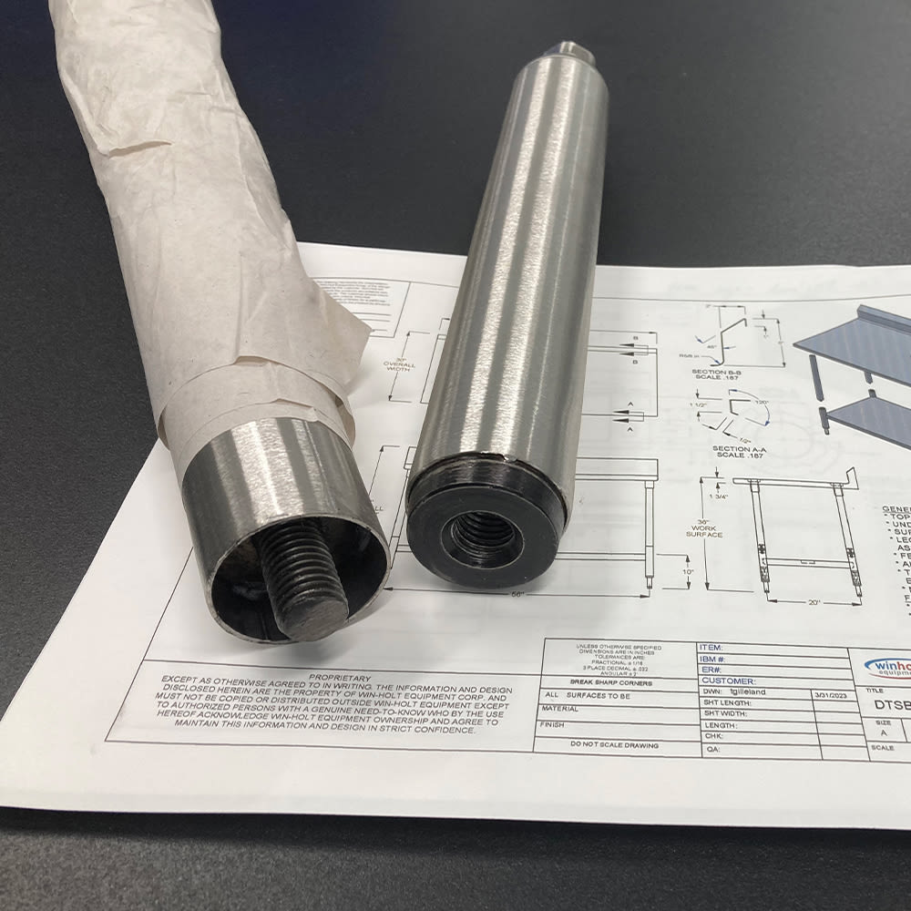 Winholt DTBB-3072-HKD 72" 16 ga Work Table w/ 304 Series Stainless ...