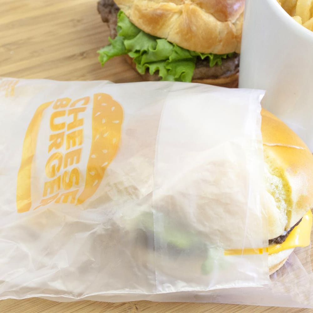 Handgards Tuffgards Printed Flip Top Cheeseburger Bag - 6 1/2" x 7 ...