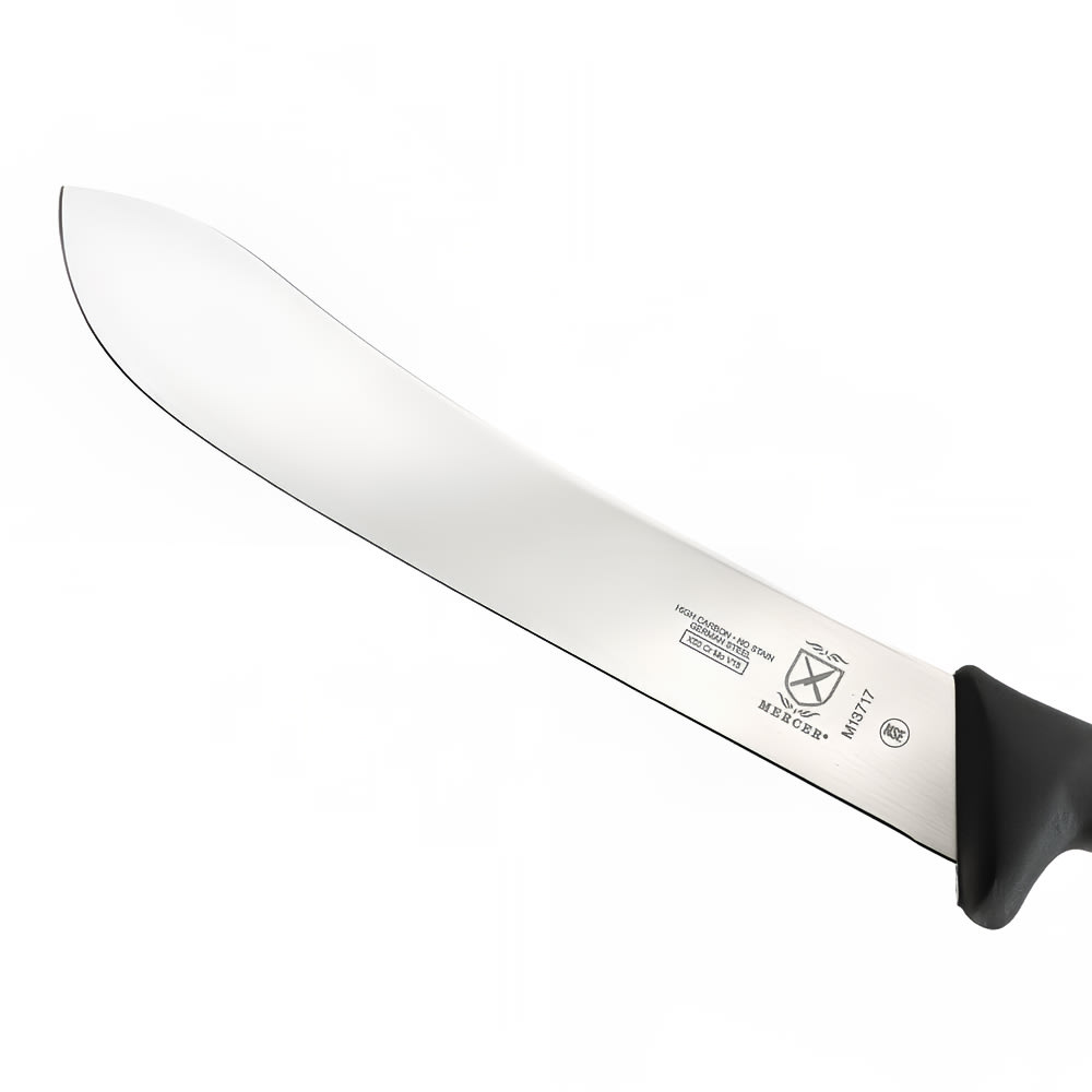 Mercer Culinary M13717 10" Butcher Knife w/ Black Textured Glass ...