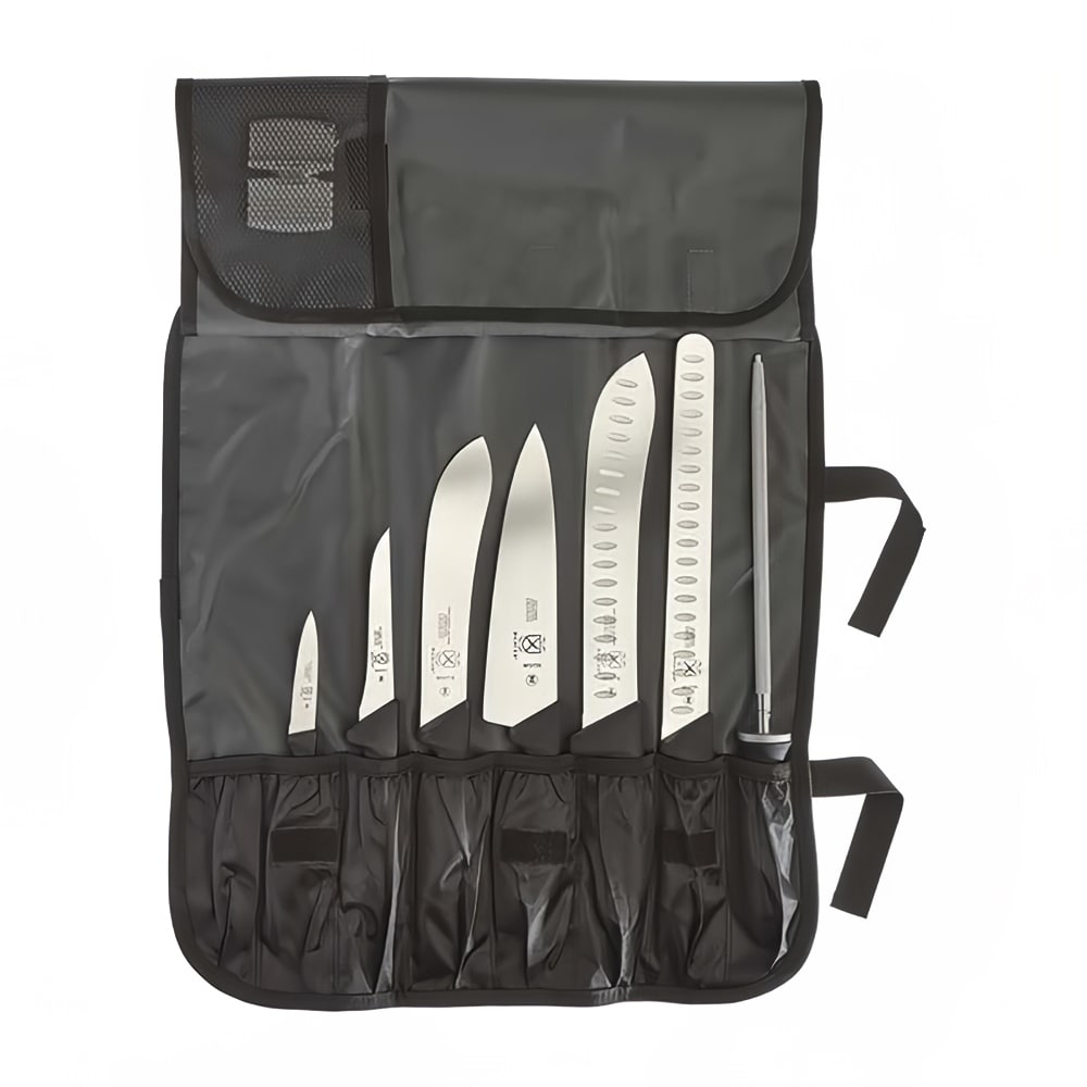 Mercer Culinary M13752 9 Piece Ultimate BBQ Kit Set w/ Pocket Roll