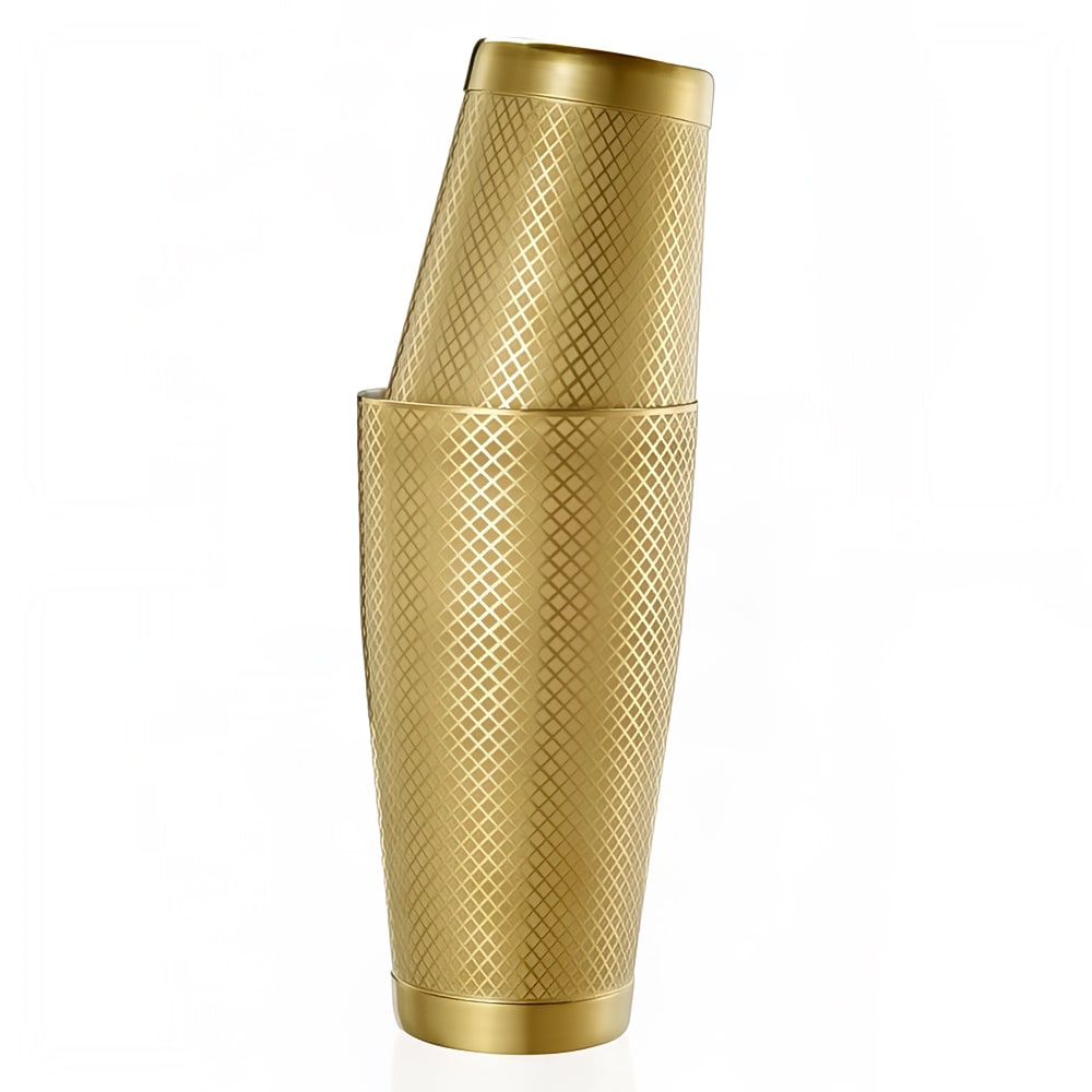 Barfly 28 oz & 18 oz Diamond Lattice Stainless Bar Cocktail Shaker Set ...