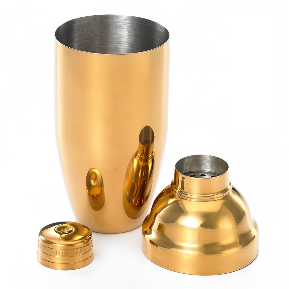 Barfly 3-Piece Japanese Cocktail Shaker, Gold (M37039GD)