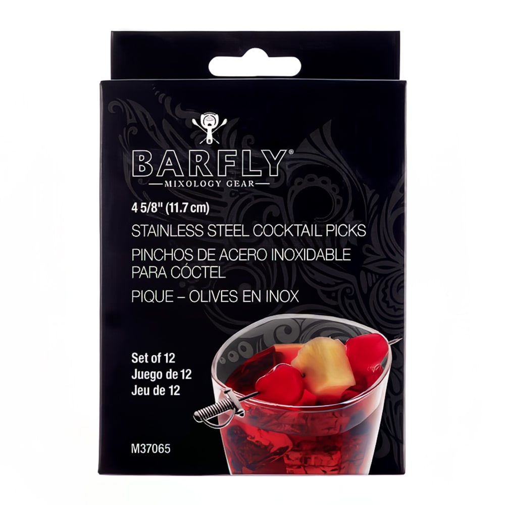 Barfly 4 5/8" Cocktail Pick w/ Sword Top, Stainless (M37065)