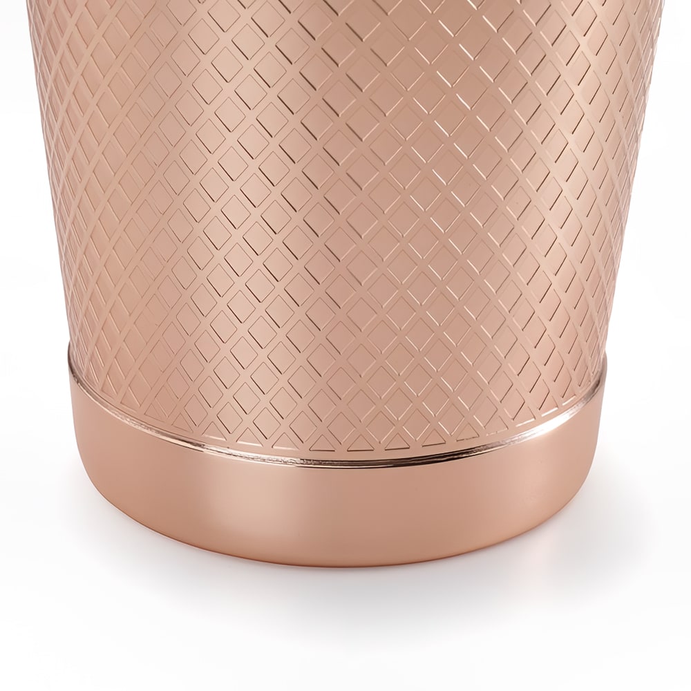 Barfly 18 oz Diamond Lattice Stainless Bar Cocktail Shaker, Copper ...