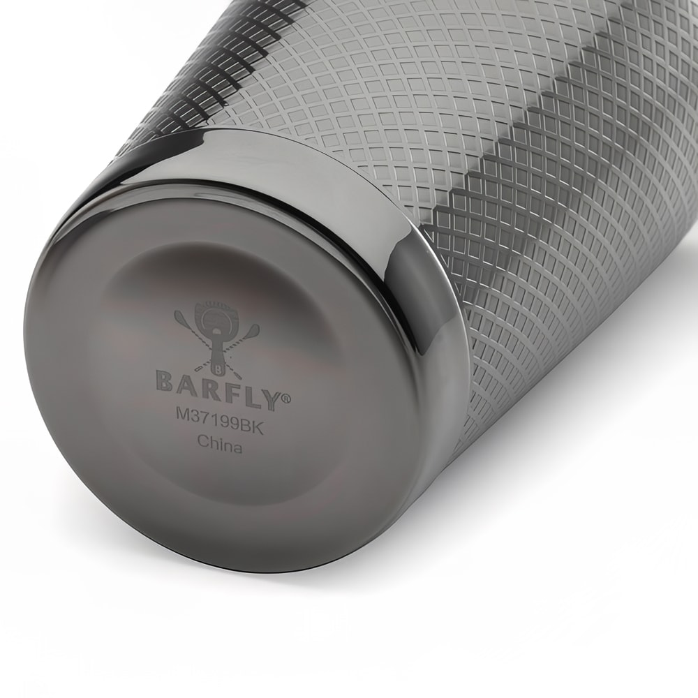 Barfly 28 oz Diamond Lattice Stainless Bar Cocktail Shaker, Gun Metal ...