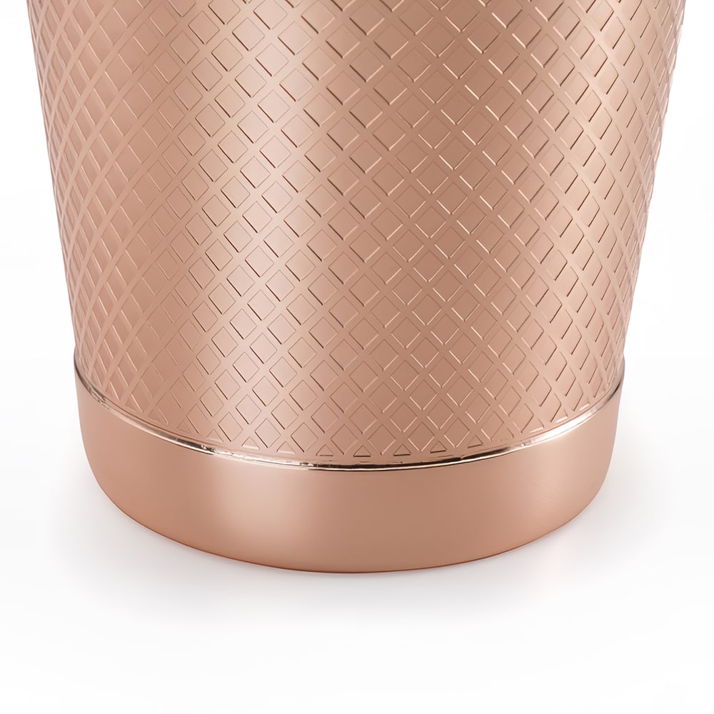 Barfly 28 oz Diamond Lattice Stainless Bar Cocktail Shaker, Copper ...