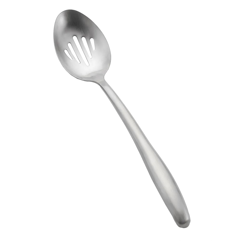 Tablecraft 5334 13 1/2" Slotted Buffet Spoon, Stainless
