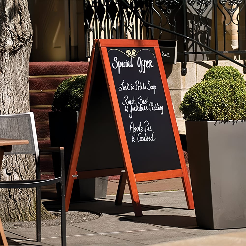 American Metalcraft SBSM135 Large Sandwich Board w/ Double Side, 28 1/8 ...