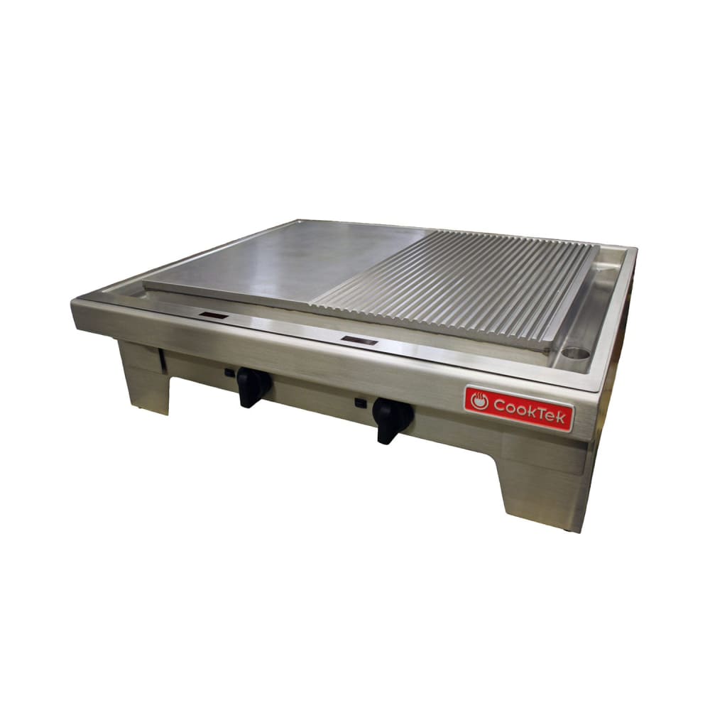 CookTek 680401 36" Electric Induction Plancha w/ Manual Controls - Half ...