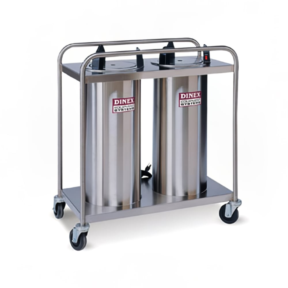 Dinex DXPIDPH2O1200 37" Heated Mobile Dish Dispenser w/ (2) Columns ...