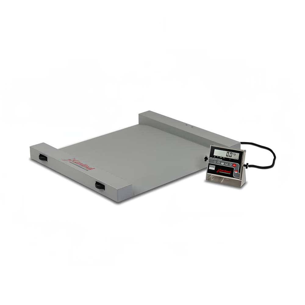 Detecto RW-1000 Portable Digital Run A Weigh Floor Scale w/ 1000 x 1/2 ...