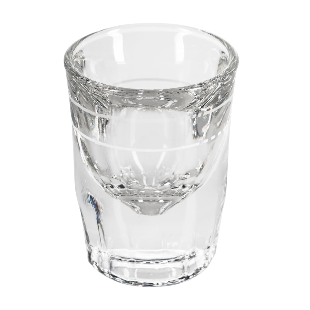 Libbey 5126/S0711 2 oz Fluted Whiskey Shot Glass with 7/8 oz Cap Line