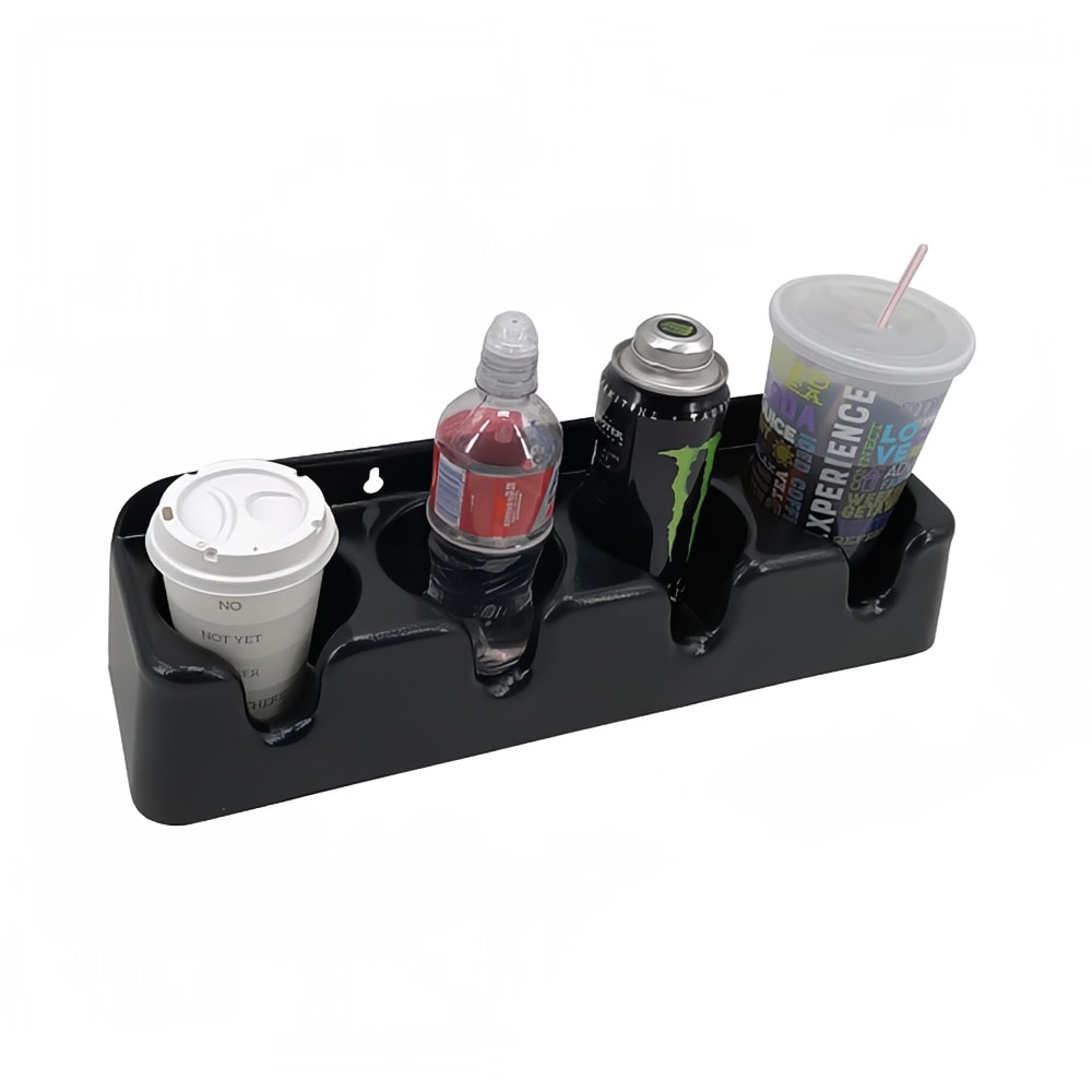 Dispense-Rite PCH-4B Cup Holder Organizer w/ (4) Sections, Plastic, Black