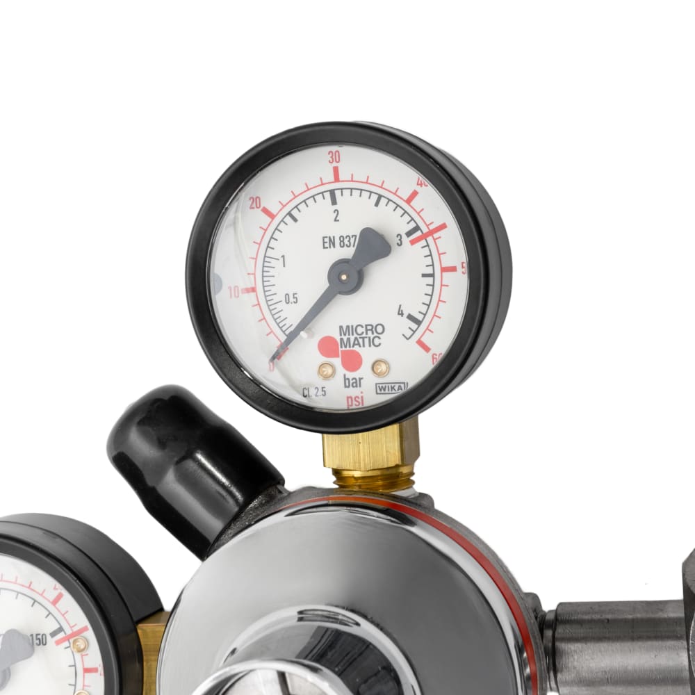 Micro Matic 842-PP Double Gauge Primary CO2 Regulator - Premium Plus