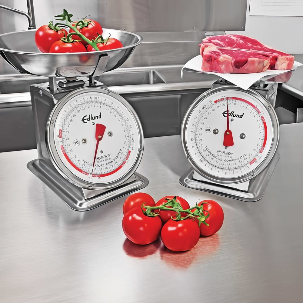 Edlund HD-2 DP Dial Type Portion Scale w/ Air Dashpot & Sloped Face ...
