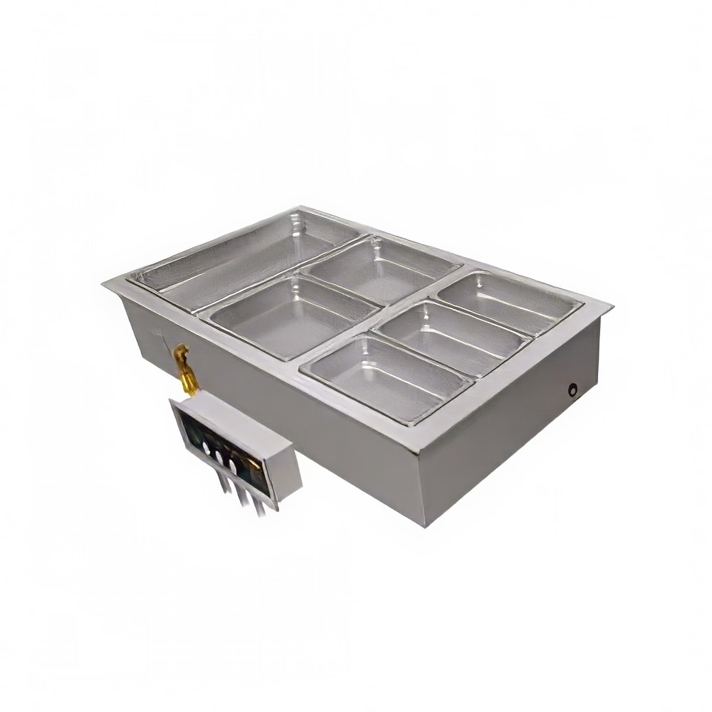 Hatco HWBI-3MA Drop-In Hot Food Well w/ (3) Full Size Pan Capacity ...