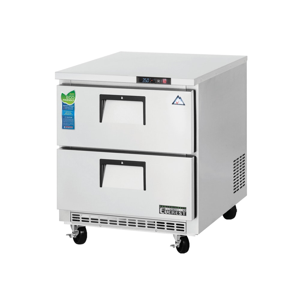 Everest Refrigeration ETBR1-D2 27 3/4" W Undercounter Refrigerator w ...