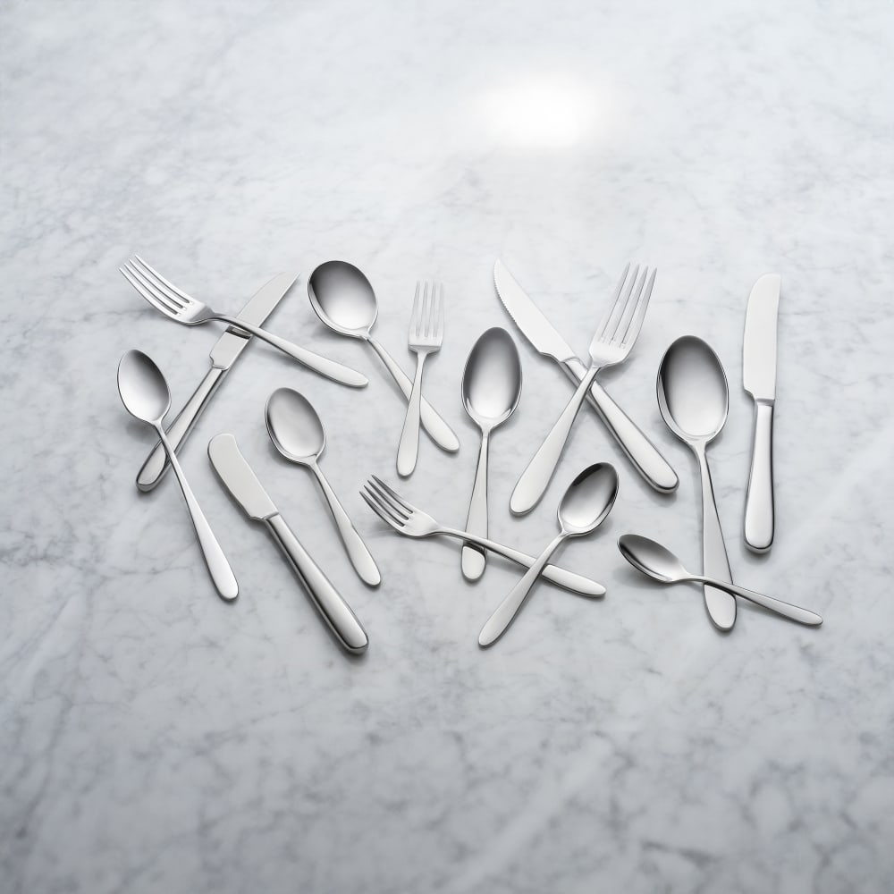 Libbey 804038 6 1/4" Salad/Dessert Fork with 18/0 Stainless Grade, Novara Pattern