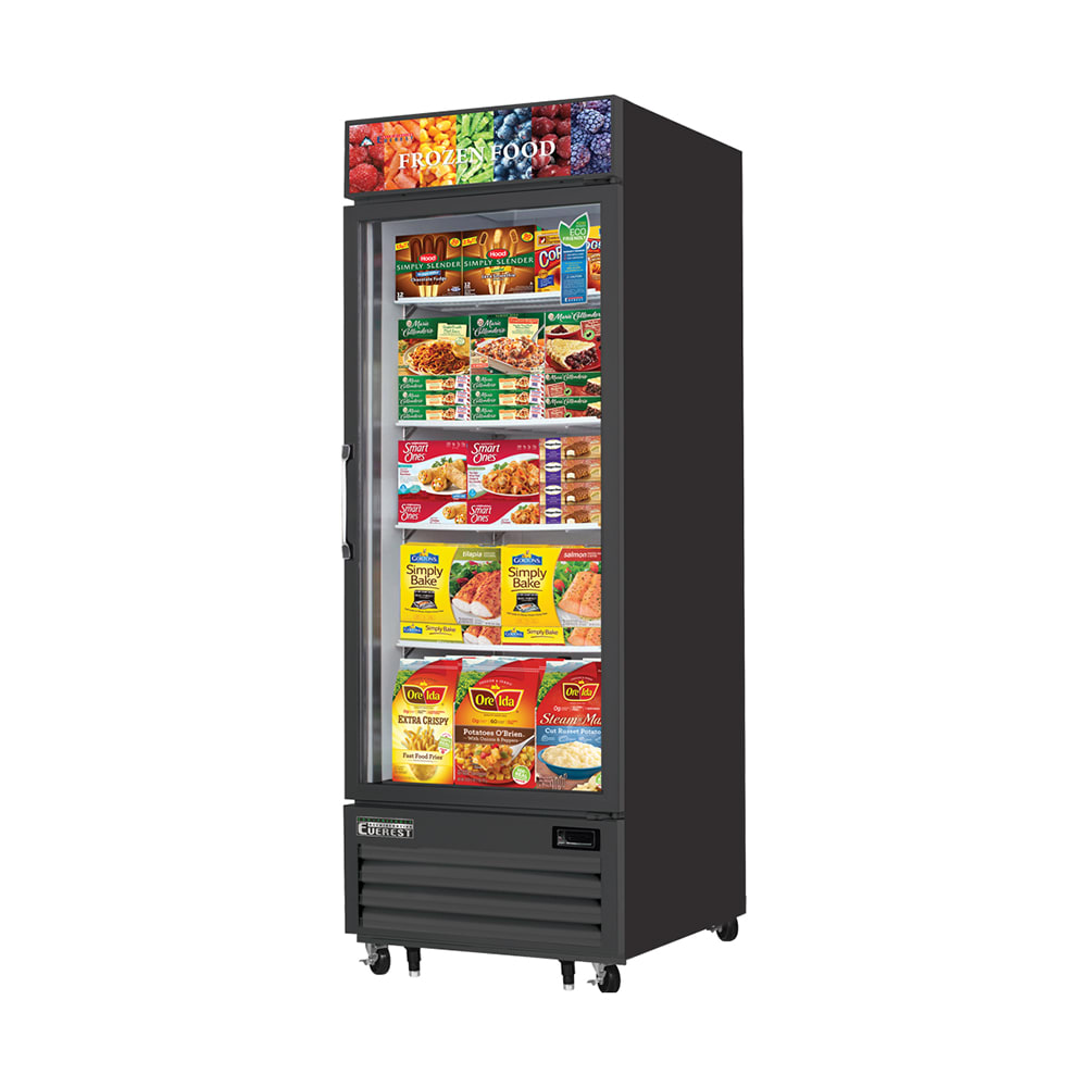 Everest Refrigeration EMGF23B 29 1/8" One Section Display Freezer w ...