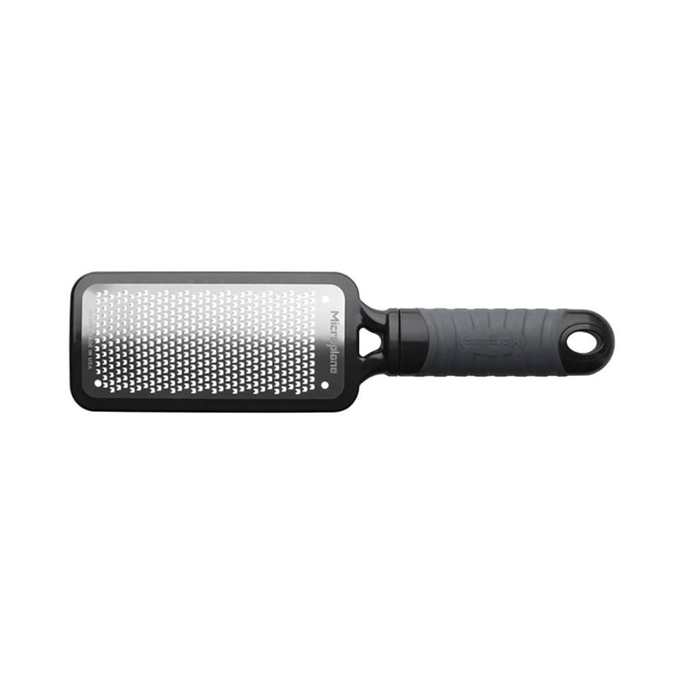 Microplane Fine Grater w/ Black Plastic Handle, Stainless (444002)