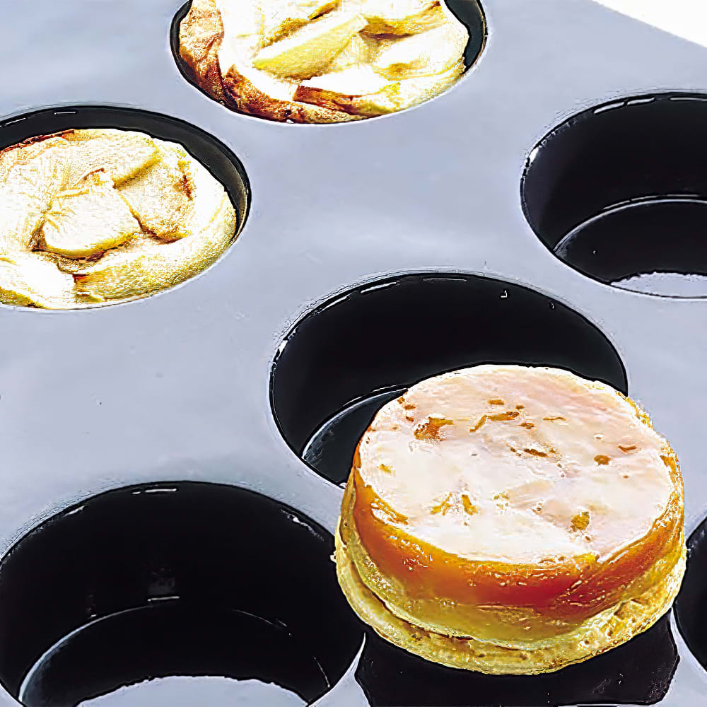 Sasa Demarle Flexipan® Tatin Apple Tarts/Quiches Mold w/ 12 Sections ...