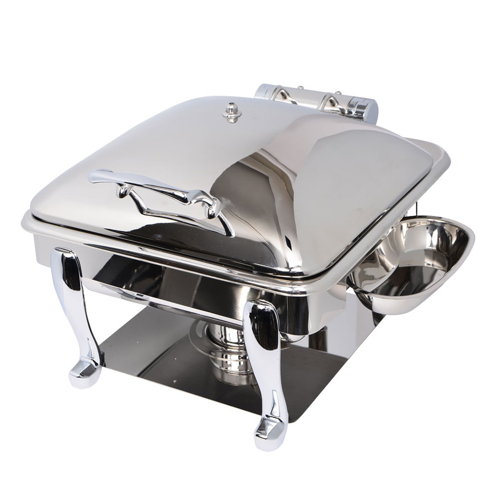 Eastern Tabletop 3934S 6 qt Square Induction Chafer w/ Hinged Lid ...