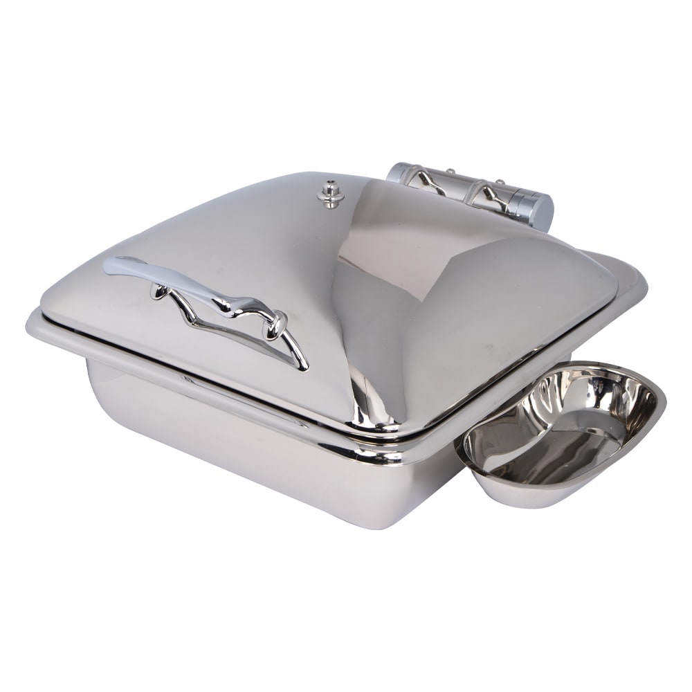 Eastern Tabletop 3934 6 qt Square Induction Chafer w/ Hinged Lid ...