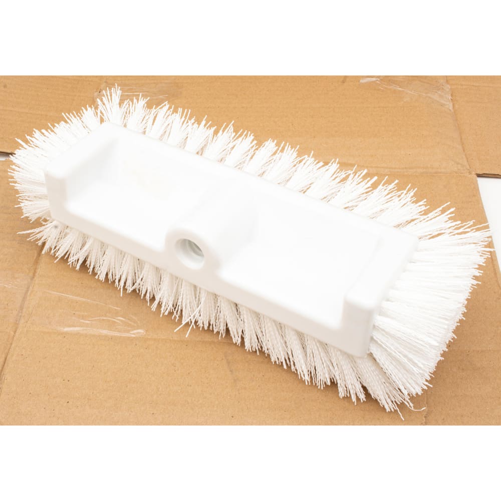 Carlisle 10" Dual Surface Floor Scrub Brush Head - Split Shape, Poly ...