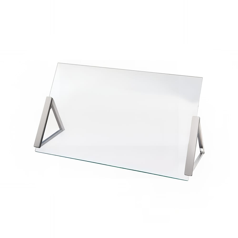 Cal-Mil 3478-3-39 Full-Service Portable Sneeze Guard w/ Glass Shield ...