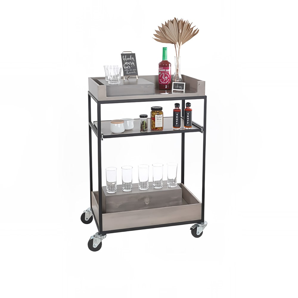 Cal-Mil 3461-110 Beverage Service Cart w/ (3) Levels - 27"W x 16"D x 41 ...