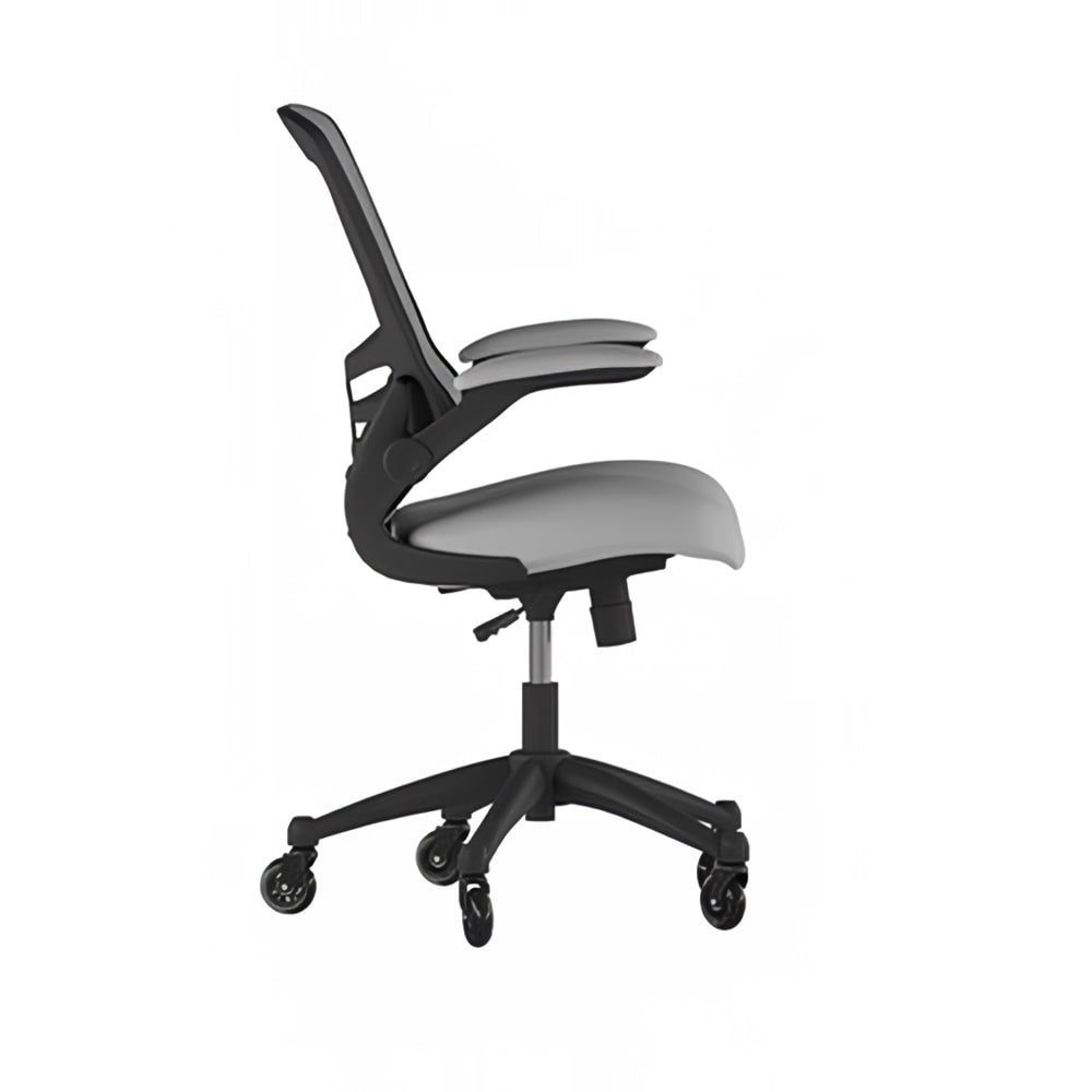 Flash Furniture BL-X-5M-DKGY-RLB-GG Swivel Office Chair w/ Mid Back ...