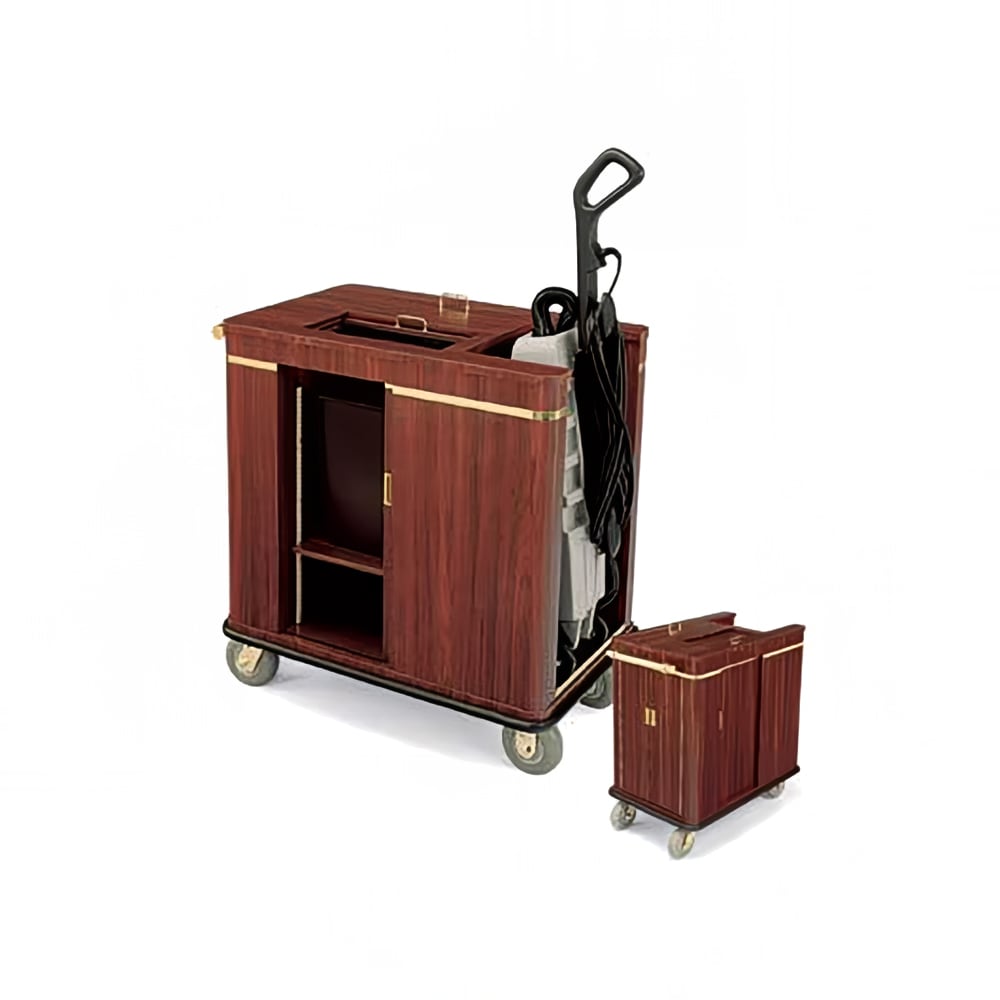 Forbes Industries Enclosed Housekeeping Cart w/ Vacuum Compartment - 36 ...