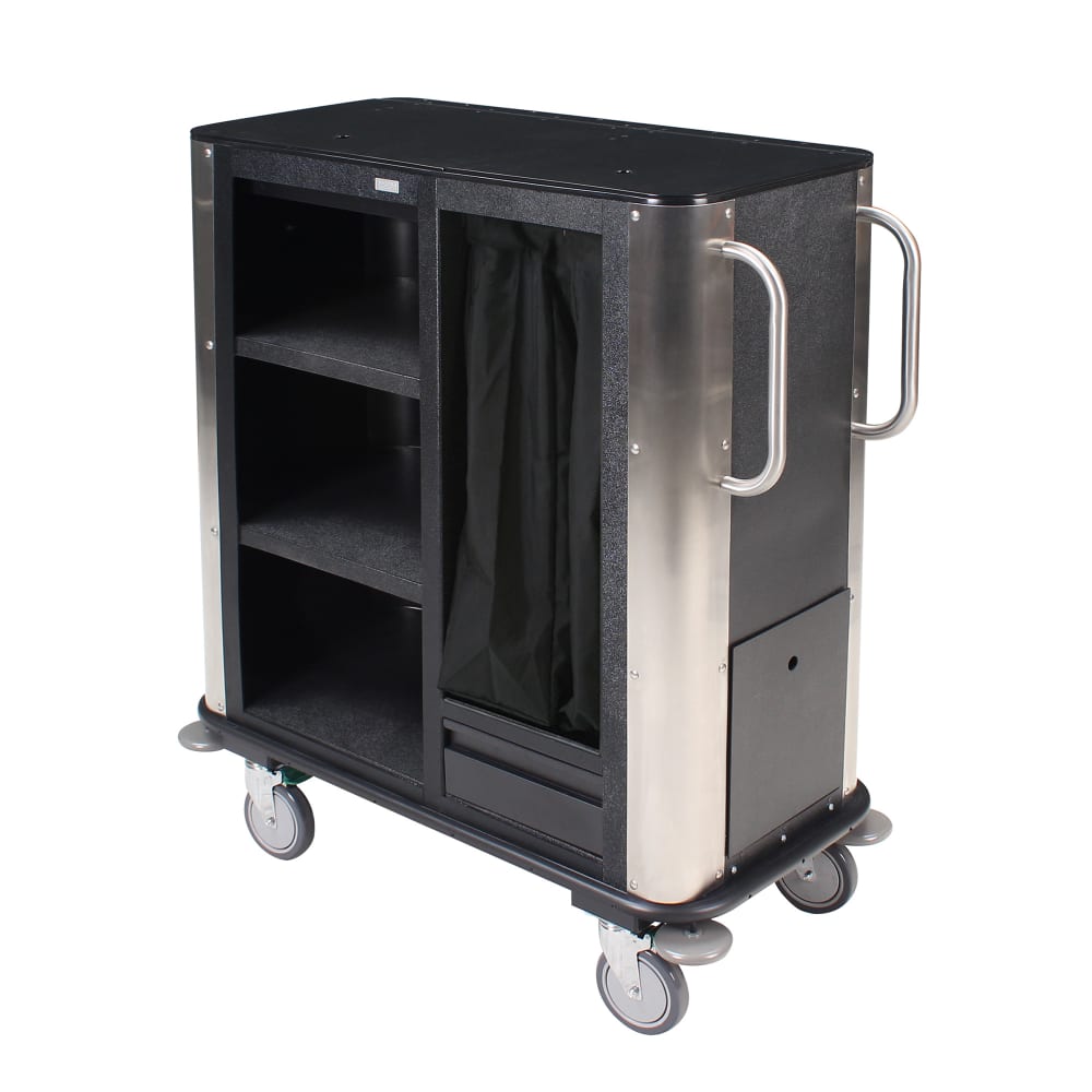 Forbes Industries Housekeeping Cart w/ (3) Shelves - 24"W x 19"D x 40"H ...