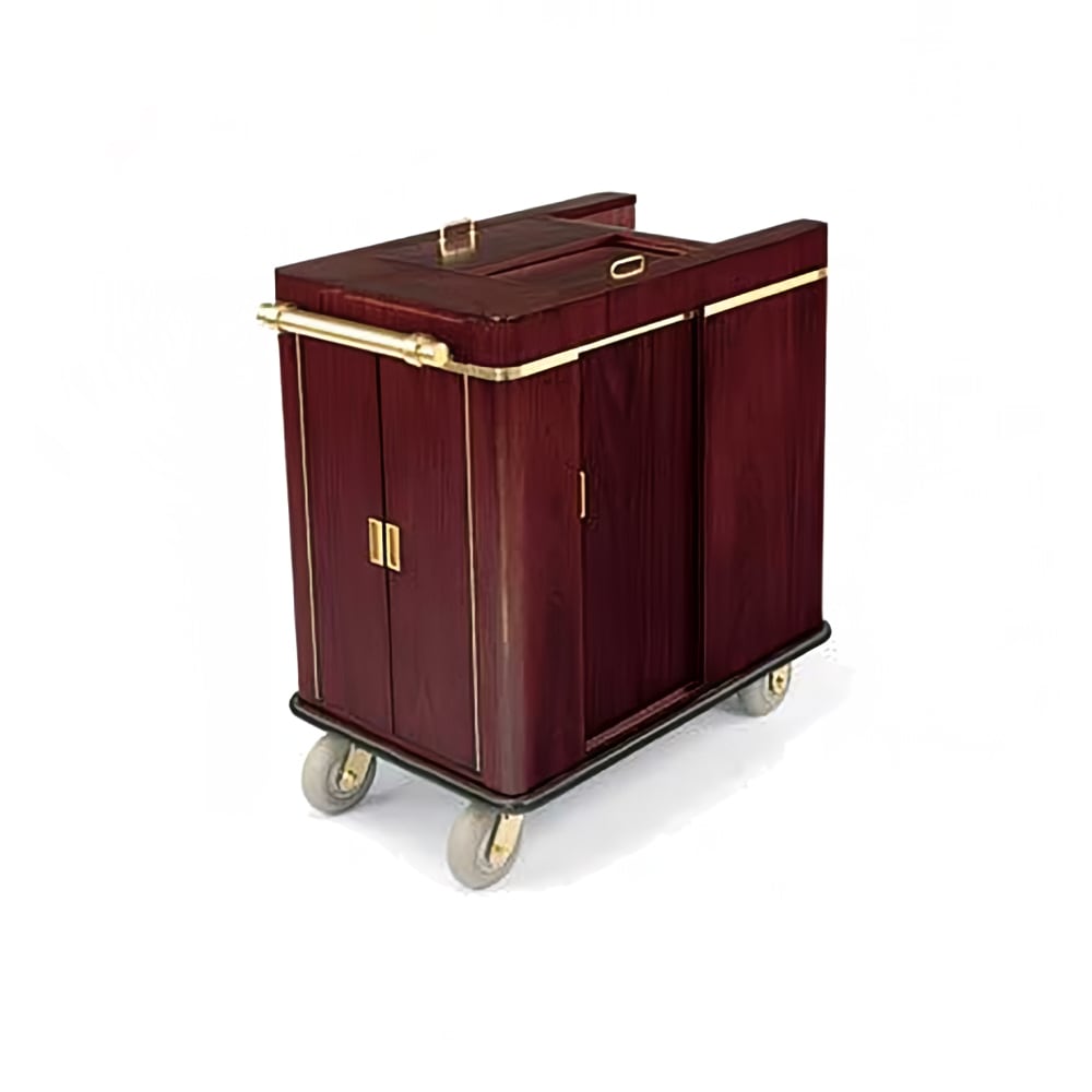 Forbes Industries Enclosed Housekeeping Cart w/ Vacuum Compartment - 36 ...