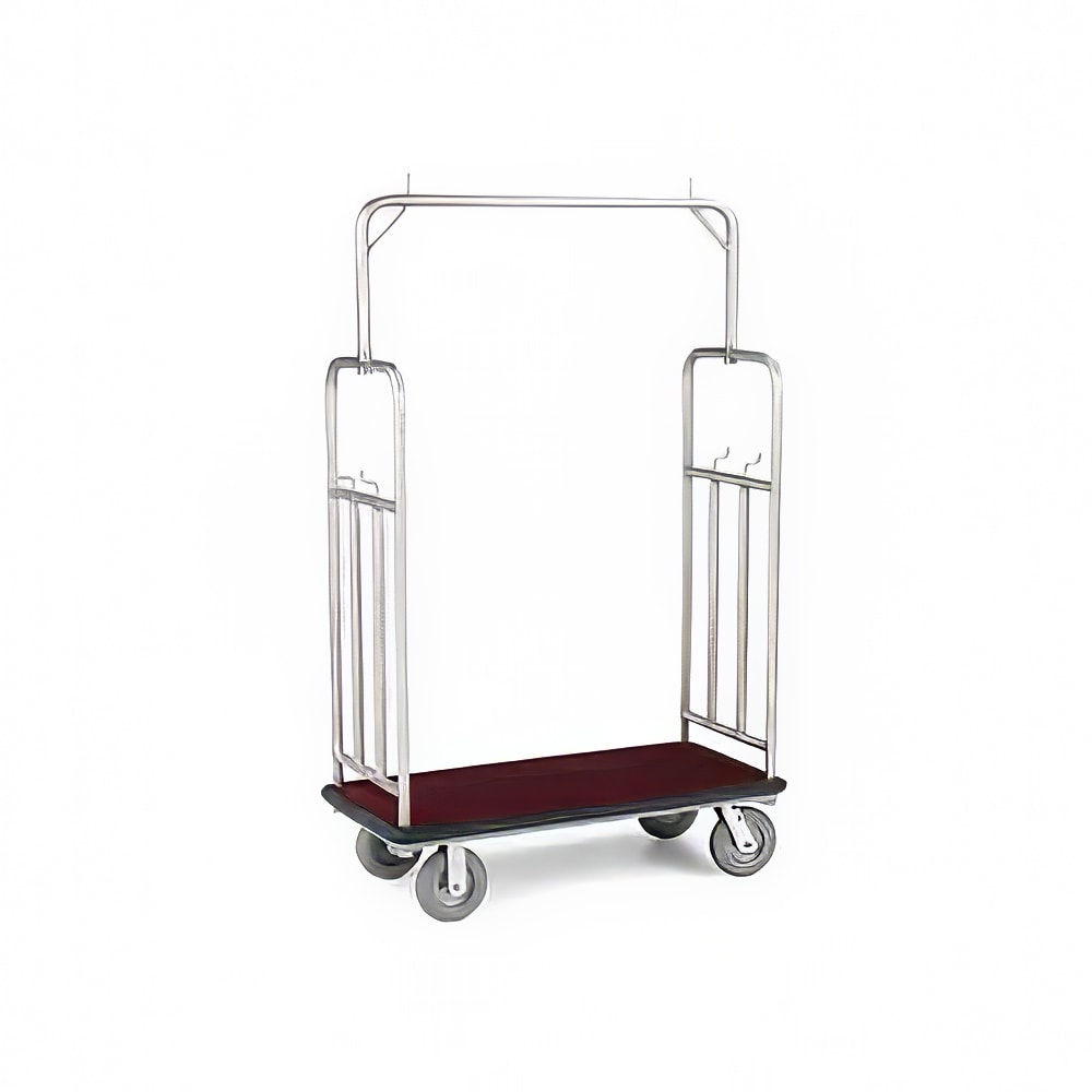 Forbes Industries Luggage Cart w/ Carpeted Deck - 48 1/2"L x 23 1/2"W x ...