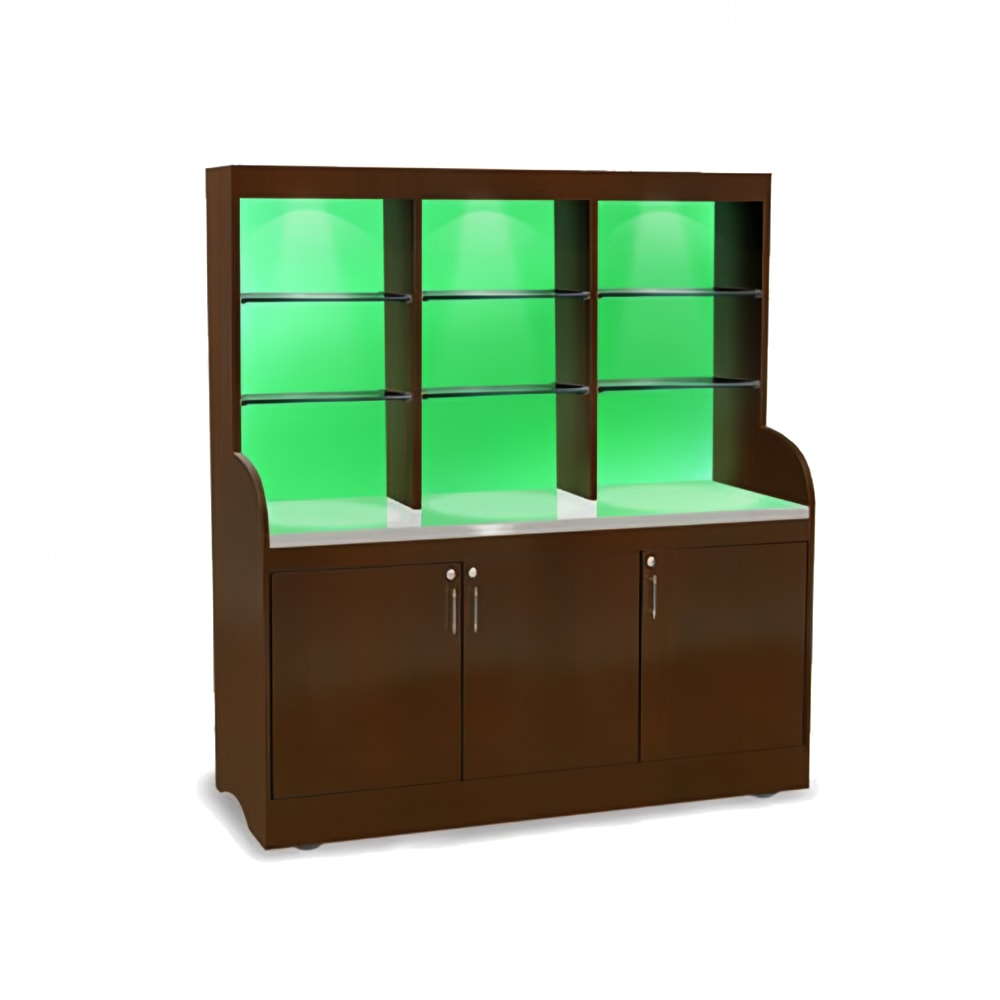 Forbes Industries Mobile Back Bar w/ (3) Doors & (6) Compartment Top ...