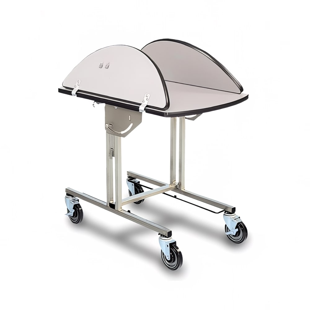 Forbes Industries Oval Room Service Table w/ (2) Tri Fold Drop Leaves ...